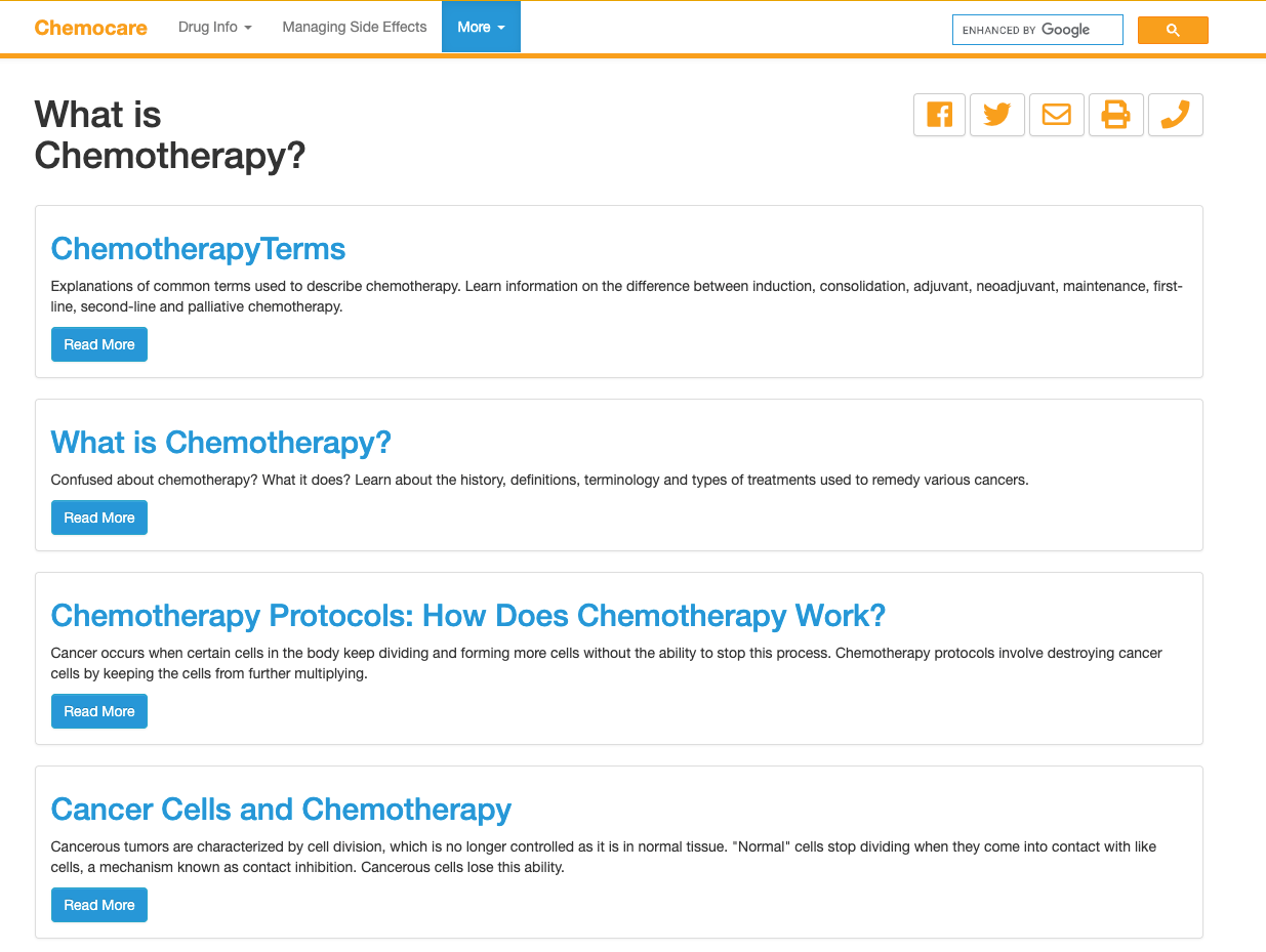 How Chemocare Provides Inaccurate Information About Chemotherapy ...